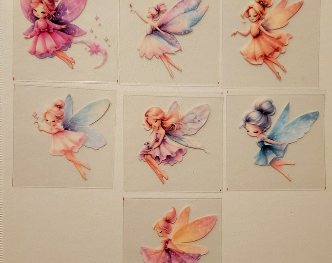 Fairies in Flight Vinyl Transfers for Art, Cups, Rocks, Books, Journals ...