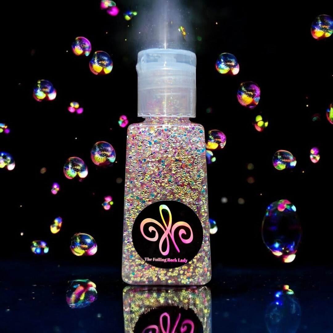Bubbly Golden Rainbow Liquigel, Glitter Craft Paint 1 Oz Bottle - Etsy