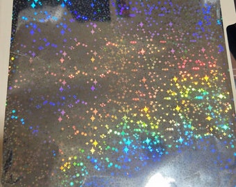 Silver Laser Holographic Transfer Foil Sheet | Etsy