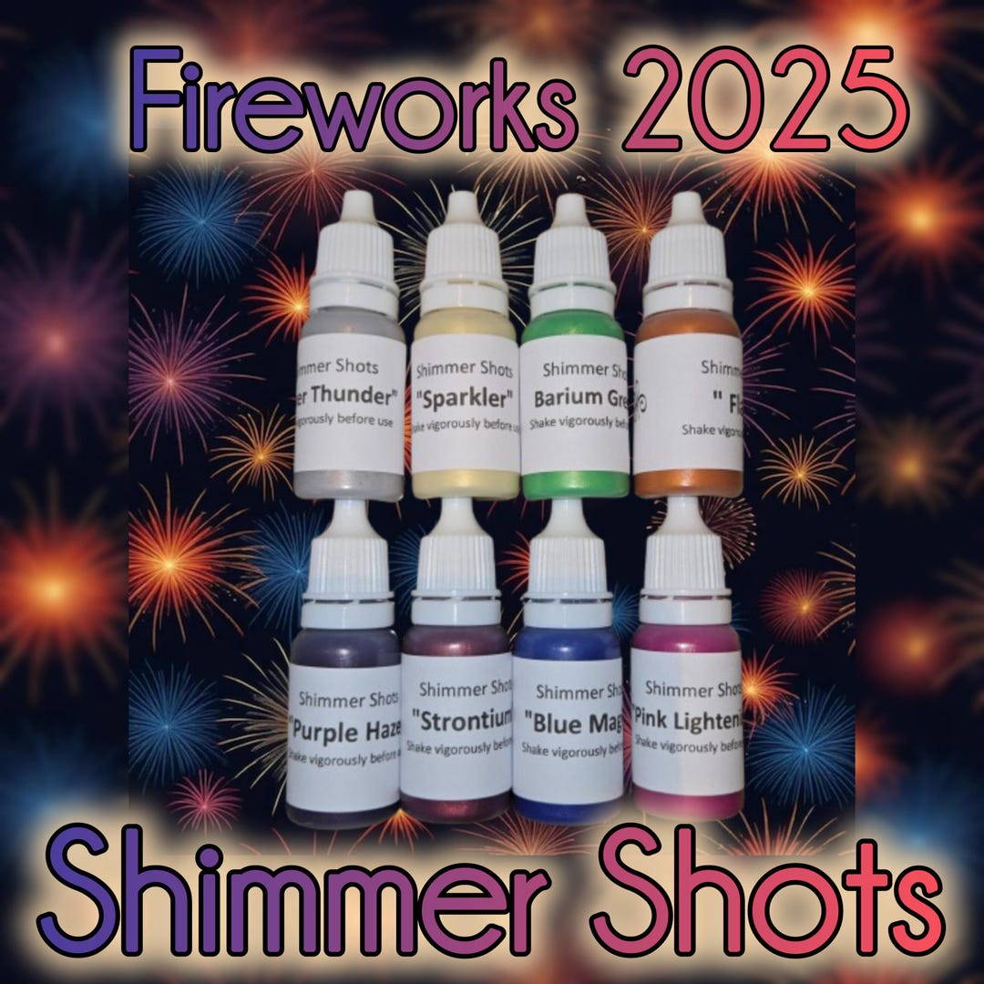 Fireworks Shimmer Shots Craft Paint 8 Beautiful Colors - Etsy