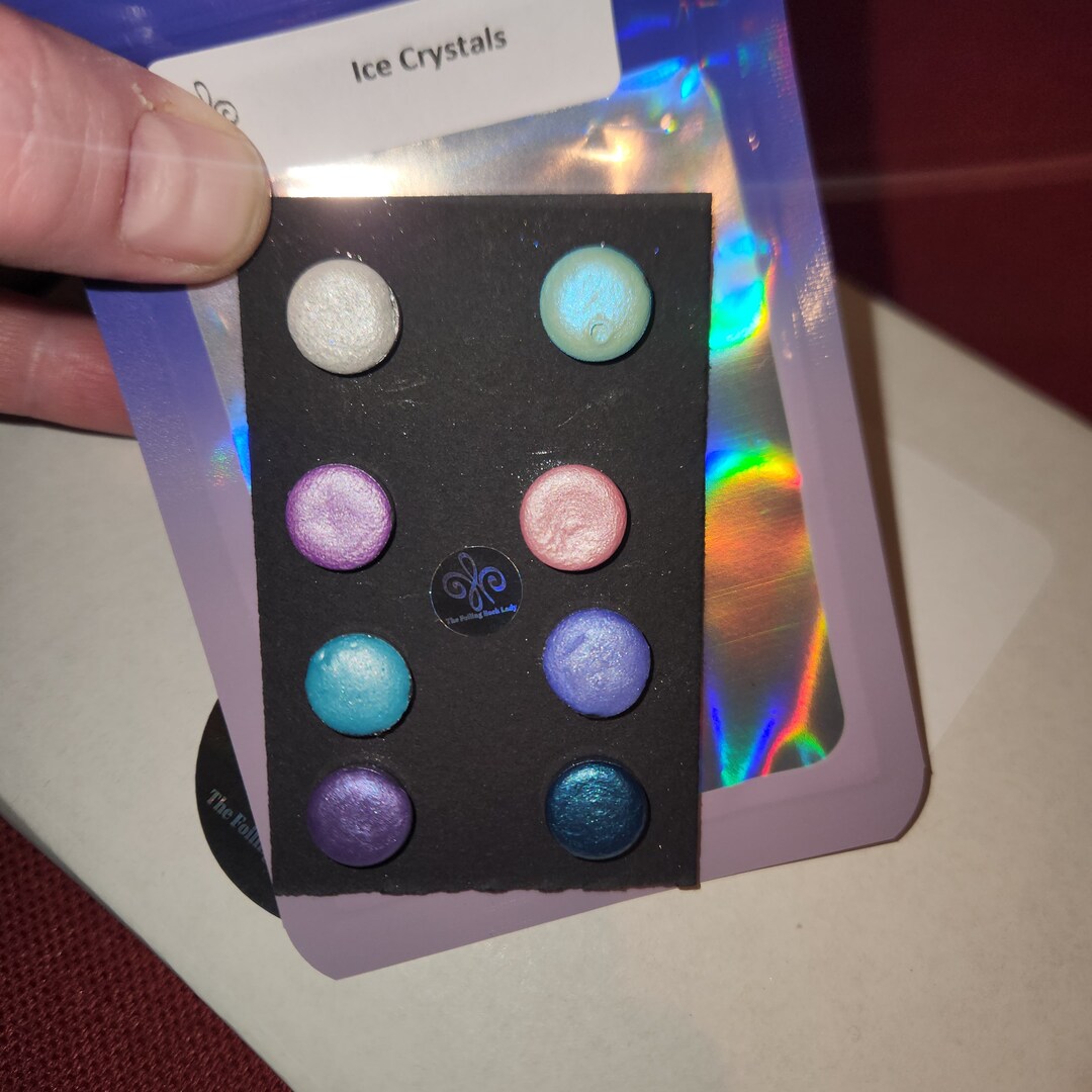 Ice Crystal's Dot Card Sample - Etsy