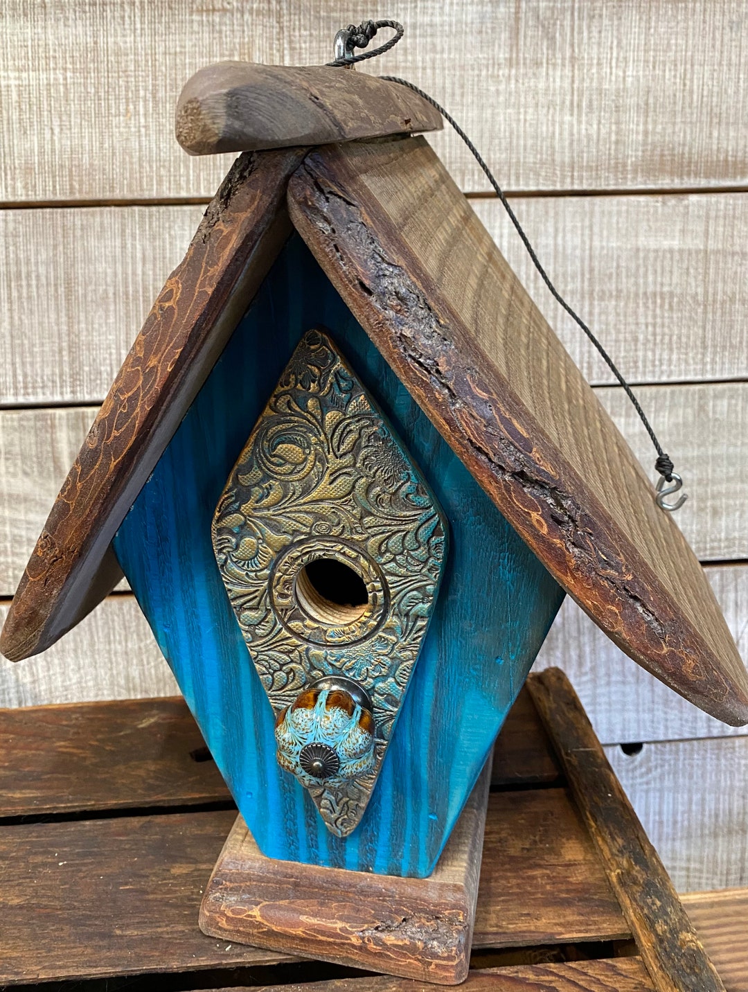 Birdhouse is Artisan Handmade and Functional Weatherproof. Ceramic ...