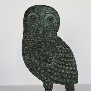 Athenian Owl Symbol of Wisdom Ancient Greek Replica Pure Bronze ...