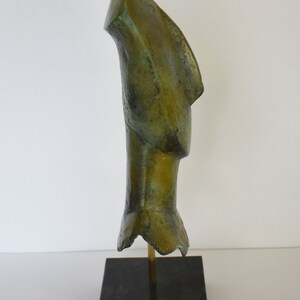 Cycladic Male Bust - Figure From Keros Island - Marble Base - Pure ...