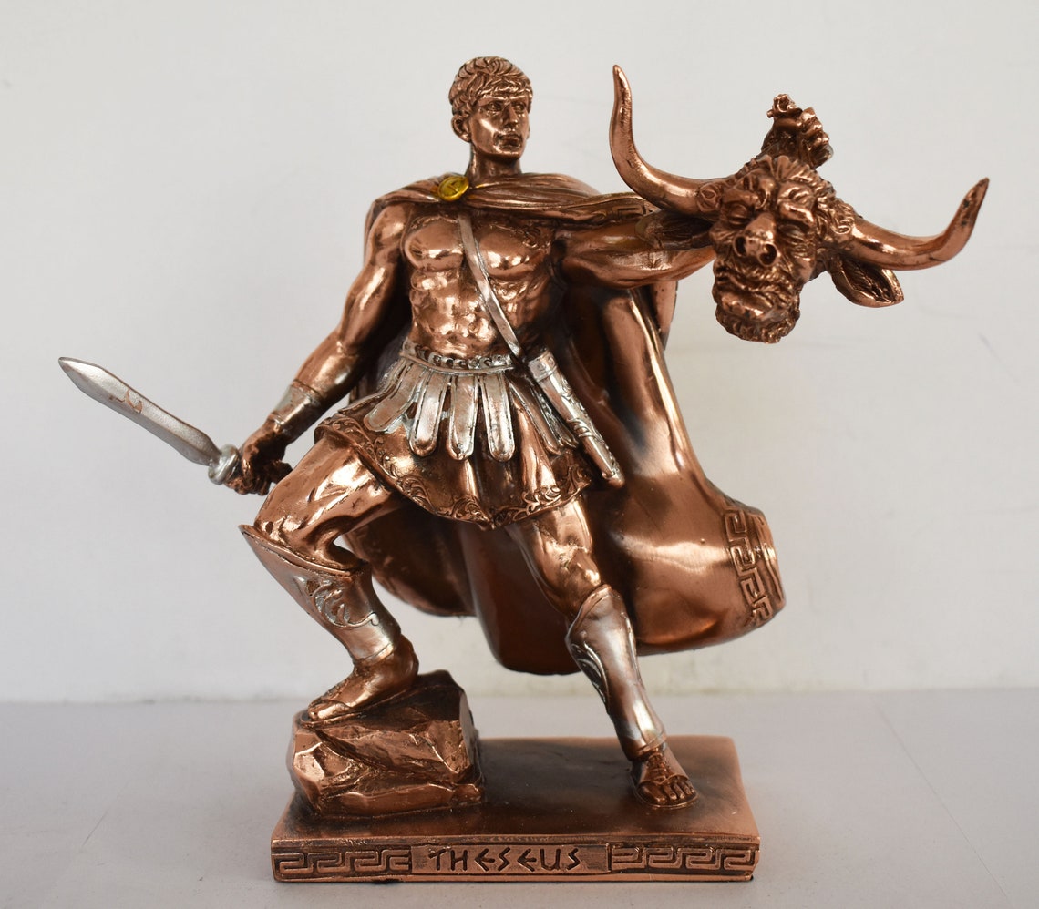 Theseus Mythical King and Founder-hero of Athens Slaying | Etsy