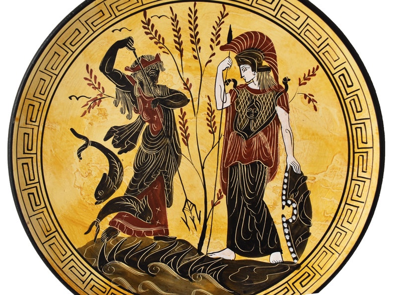 Athena and Poseidons Contest for Athens Ancient Greek - Etsy