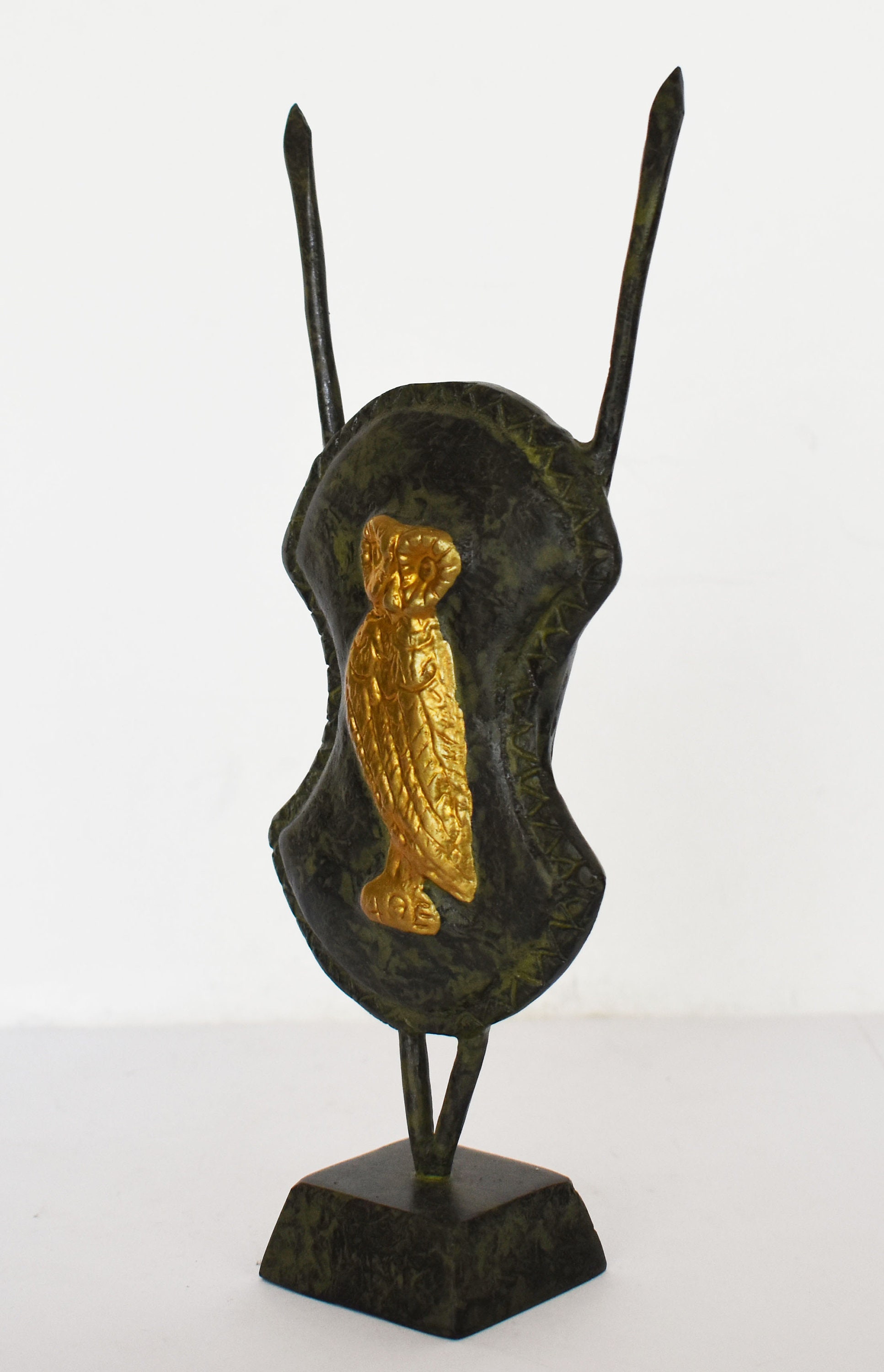 Ancient Greek Athenian Shield With Spears Owl Symbol of | Etsy