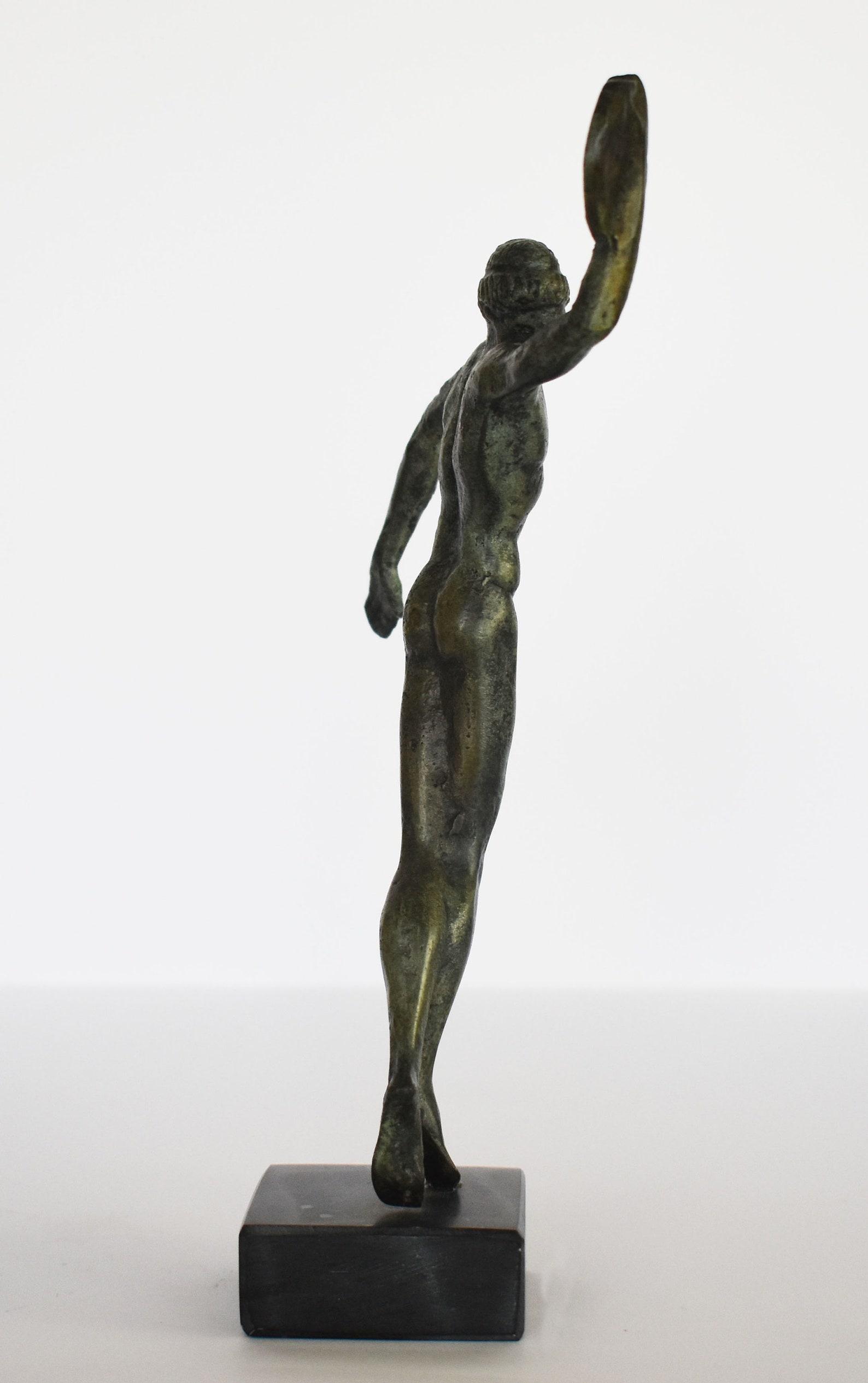 Discobolus Discus Thrower Marble Base Pure Bronze - Etsy