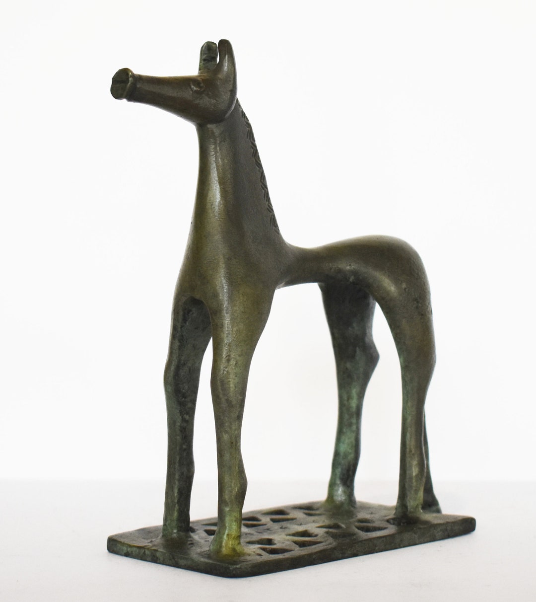 Cheval grec ancien d'Olympie - Sculpture en bronze pur - Symbole de ...