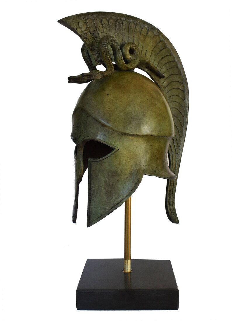 Ancient Greek Spartan Corinthian Helmet Snakes Motif | Etsy