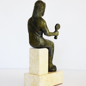 Zeus Lykaios -enthroned, Holds the Thunderbolt - From Lycosura, the ...
