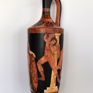 Oidipus Killing the Sphinx Lekythos Classical Period 410 BC British ...