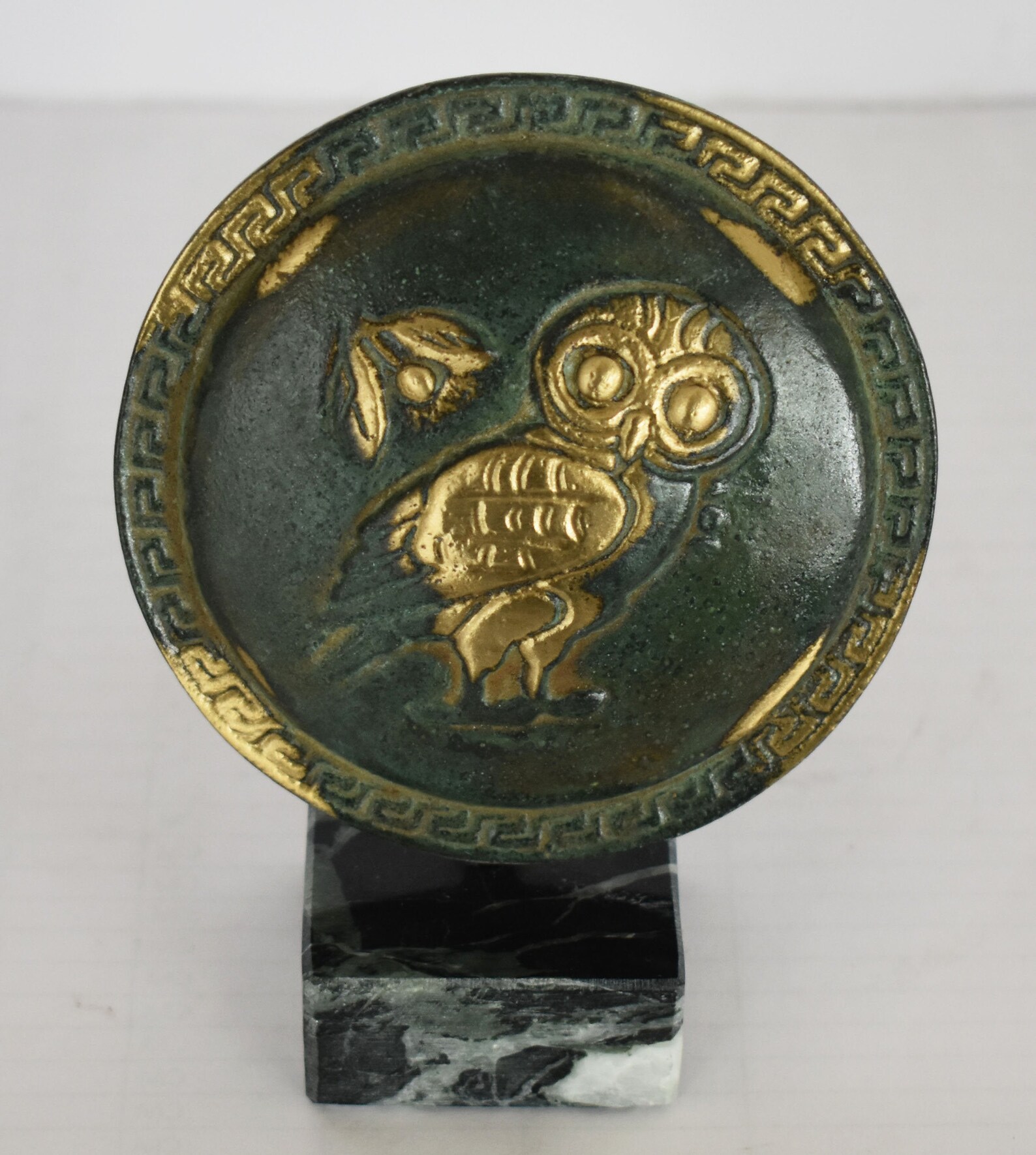 Ancient Greek Athenian Shield Owl Symbol Marble Base - Etsy UK