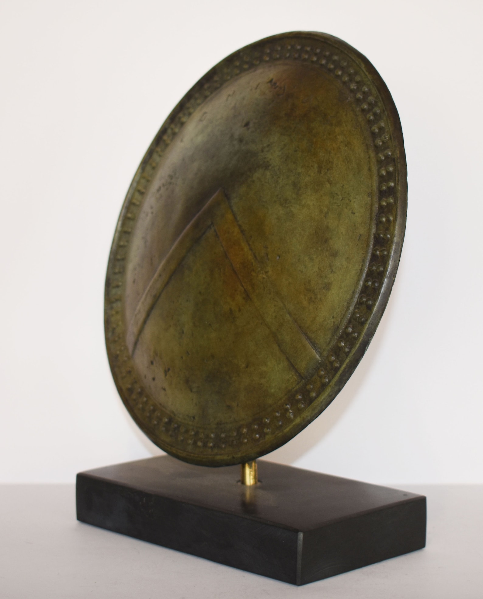 Spartan Great King Leonidas Shield Marble Base Pure Bronze | Etsy