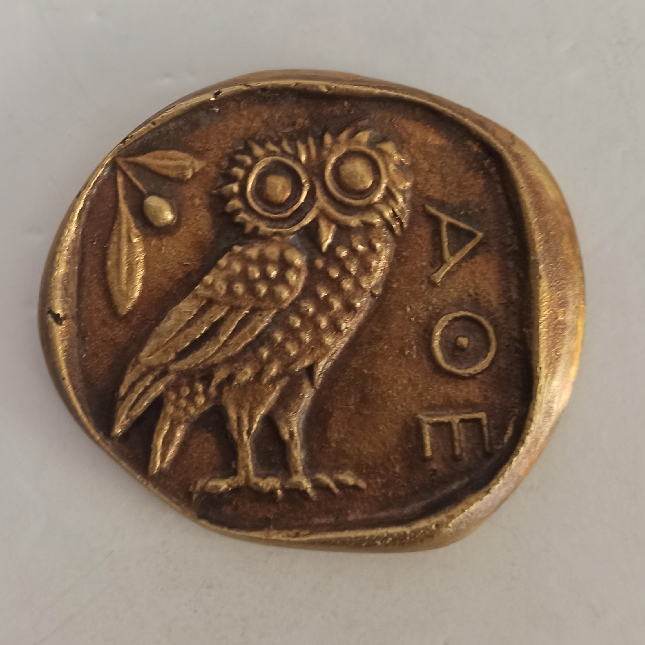 Owl of Athena Ancient Greek Symbol of Wealth, Prosperity, Wisdom, Good ...
