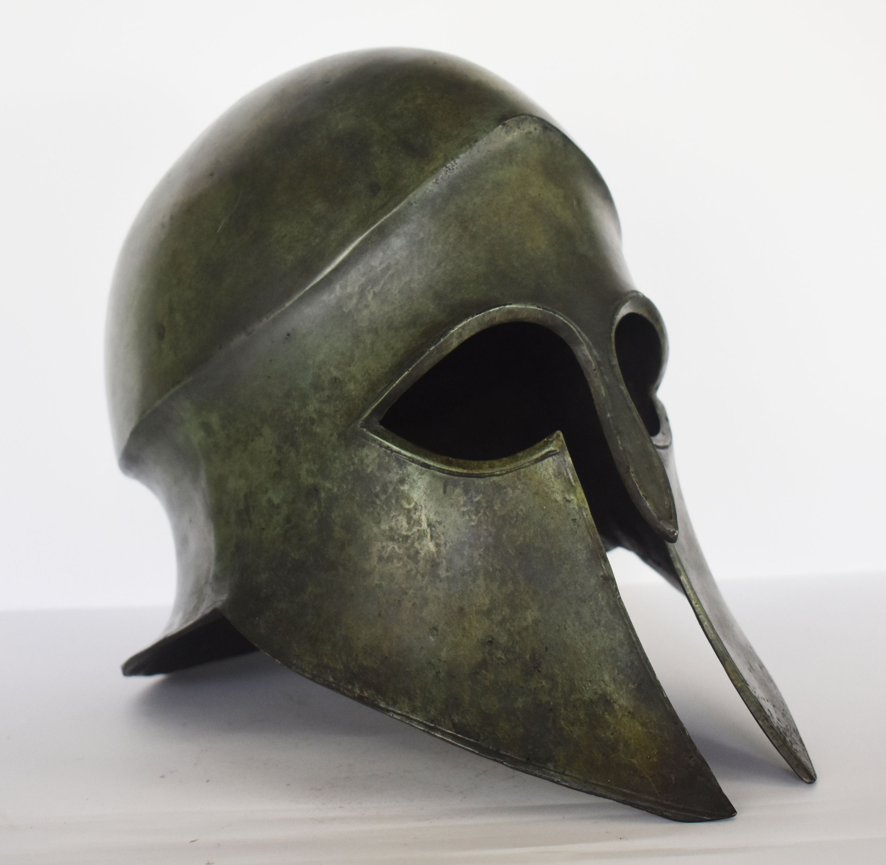 Ancient Greek Spartan Corinthian Helmet Real Size Head - Etsy