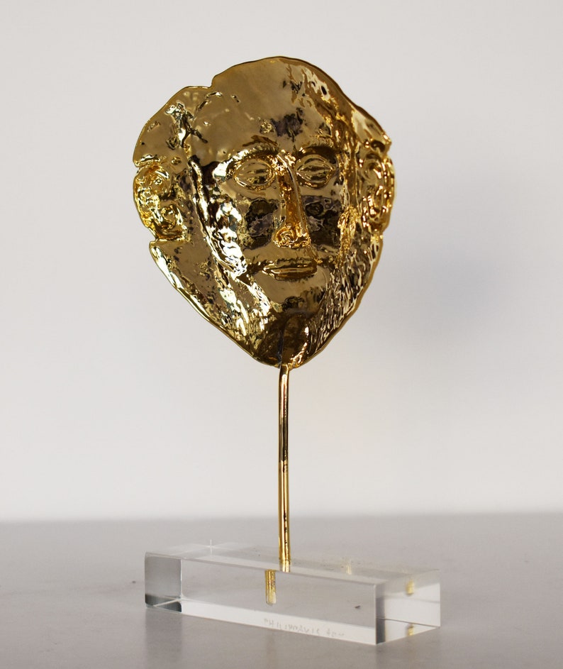 Mask of Agamemnon Mycenaean King Funeral Mask Replica - Etsy