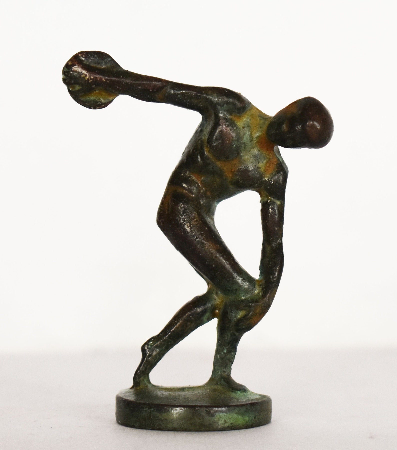 Discobolus of Myron Miniature Discus Thrower Ancient - Etsy UK