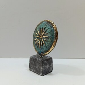 Ancient Greek Macedonian Shield - Vergina Sun - Royal Symbol - Marble ...