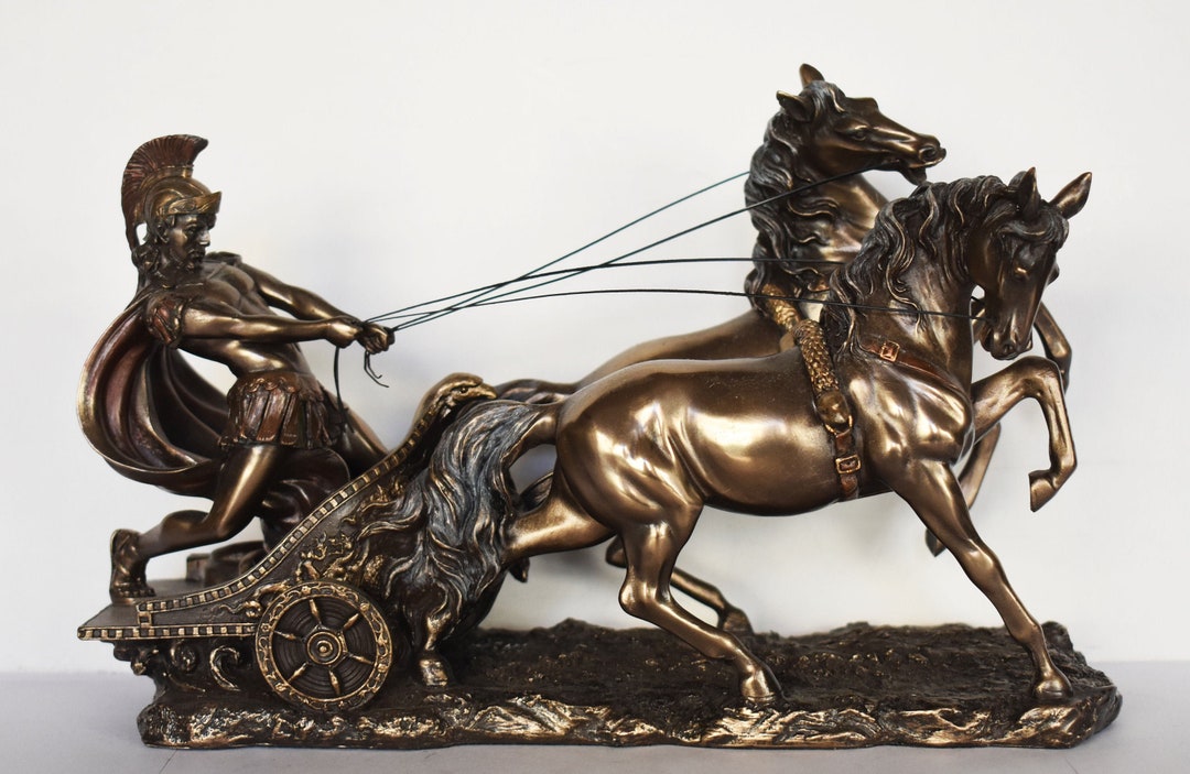 Achilles on Chariot - Greek Legendary Hero - Son of Thetis and Peleus ...