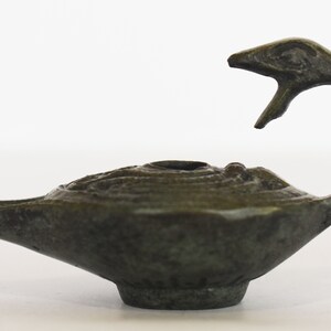 Bronze Oil Lamp - Snake and Octopus Design - Ancient Greek Reproduction ...
