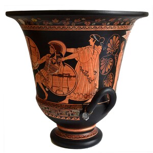 Hercules, Goddess Athena, Achilles,hector, Nike- Red Figure Krater - Etsy