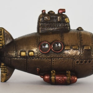 Clock in the Shape of Submarine - Steampunk - Modern Art - Decoration ...