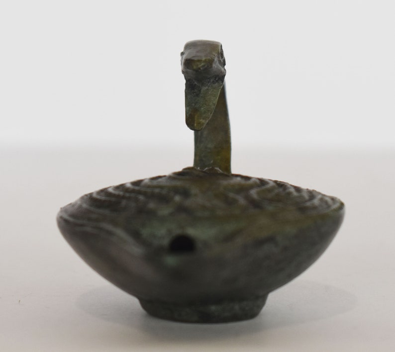 Bronze Oil Lamp Snake and Octopus Design Ancient Greek - Etsy