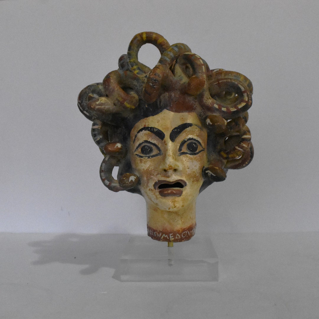 Medusa Head Snake-haired Gorgon Monster Symbol of Natural Cycle of ...