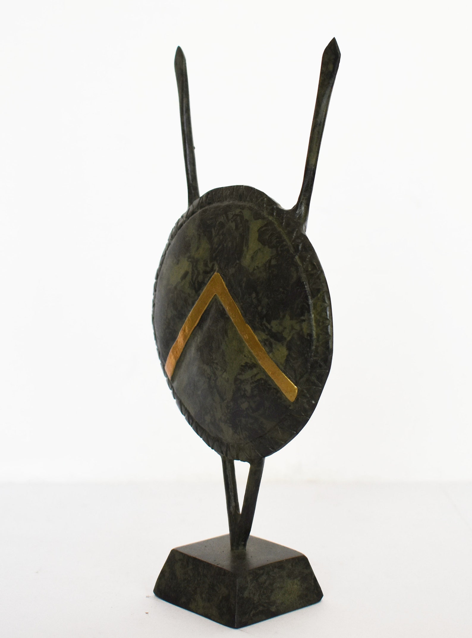 Ancient Greek Spartan Shield With Spears Λ Symbol King - Etsy