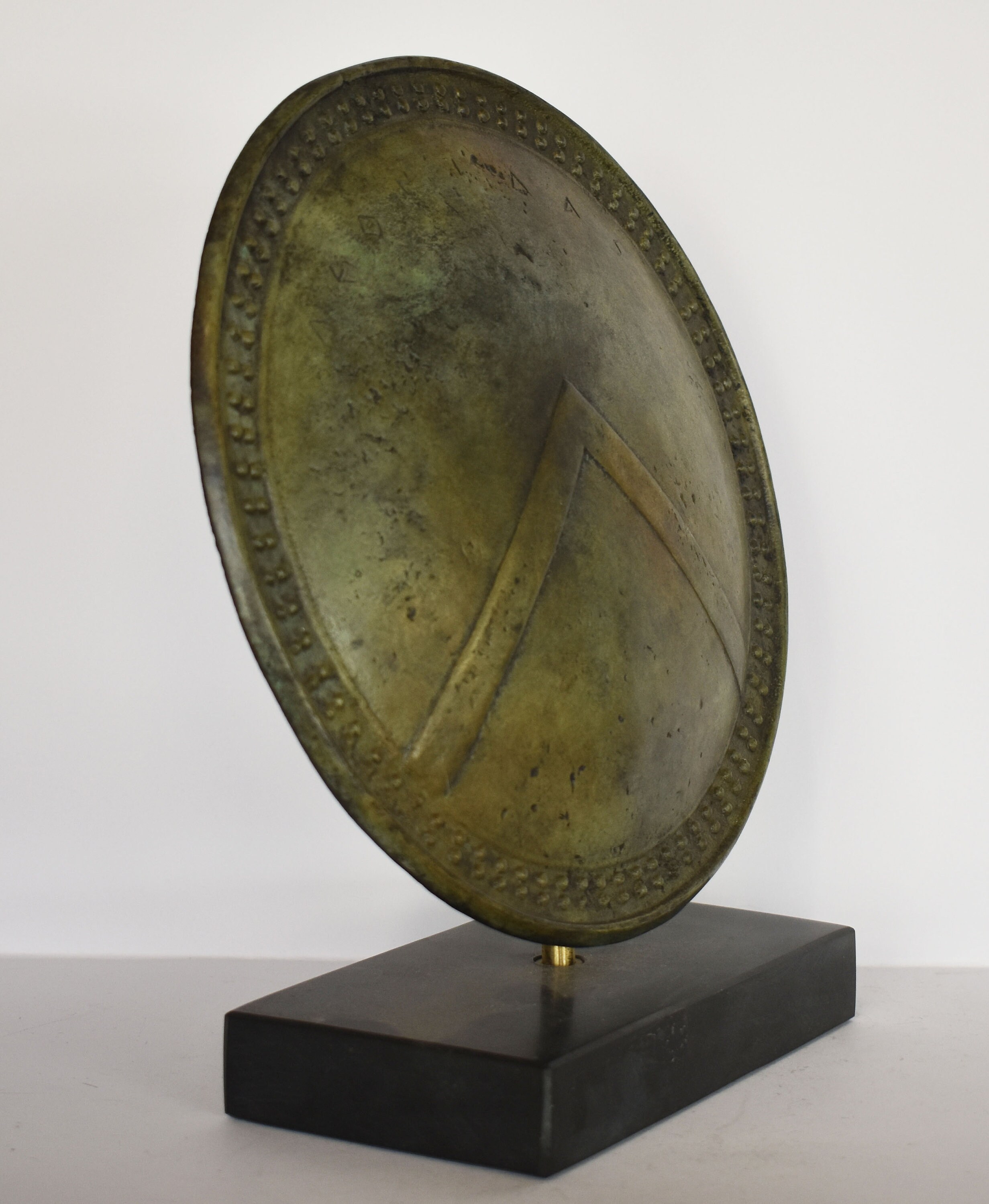 Spartan Great King Leonidas Shield Marble Base Pure Bronze - Etsy Canada