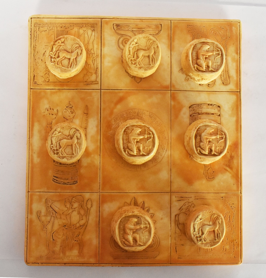 Trias - Triodin - Tic Tac Toe - Board Game - Inspired by Ancient Greek ...