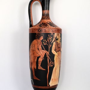 Oidipus Killing the Sphinx Lekythos Classical Period 410 BC British ...