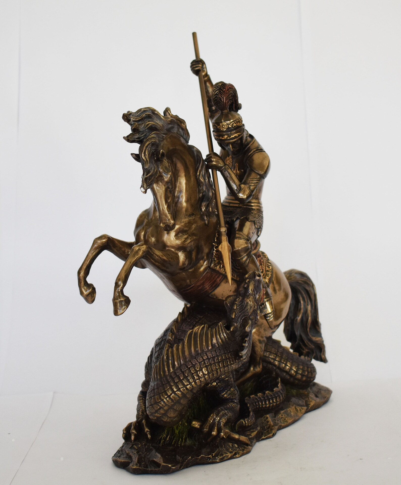 Saint George and the Dragon Legend Rescues the Princess as - Etsy