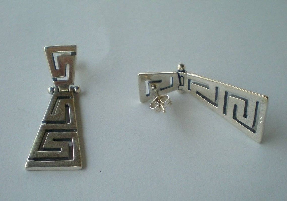 Meander Greek Key Symbol of Infinity or the Eternal Flow | Etsy