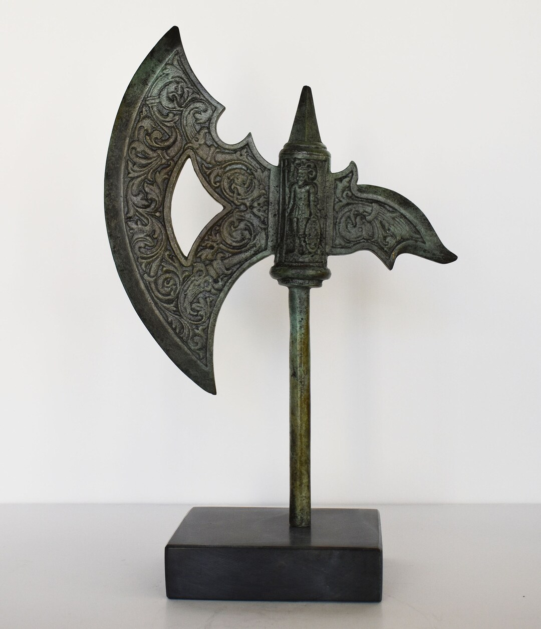 Labrys or Double Axe - Half - Minoan Art, Knossos Palace - Marble Base ...