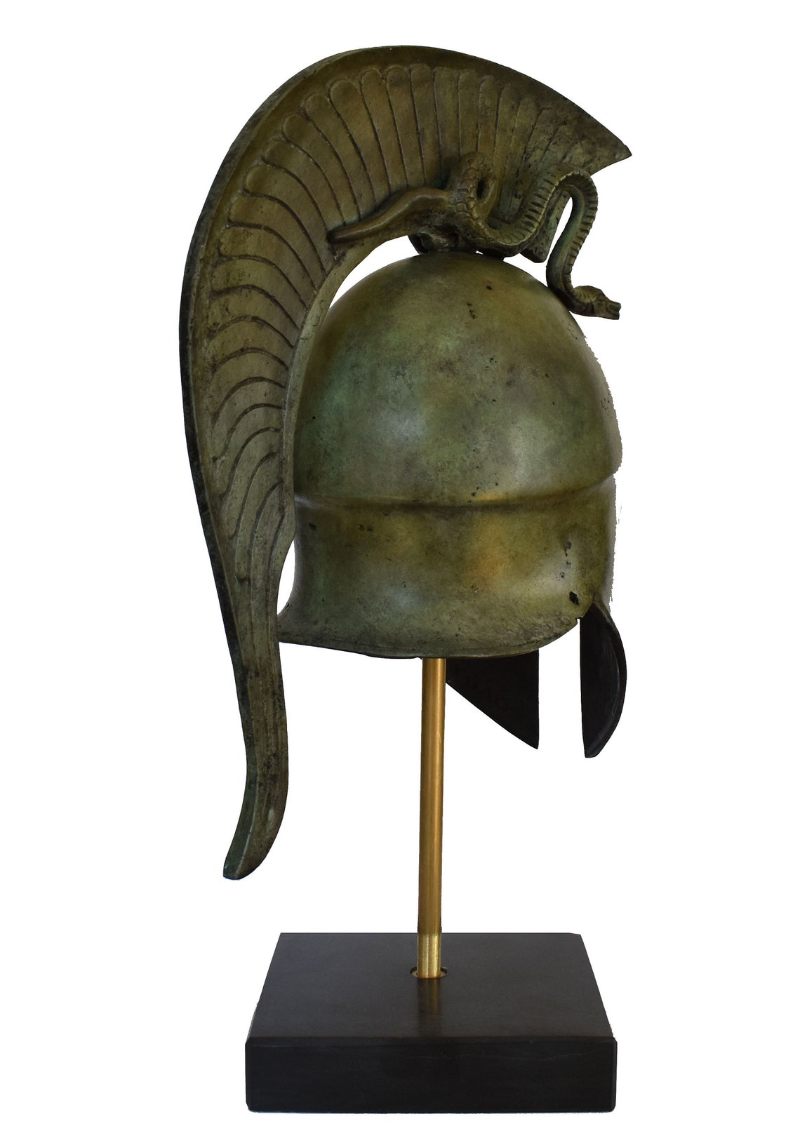 Ancient Greek Spartan Corinthian Helmet Snakes Motif | Etsy