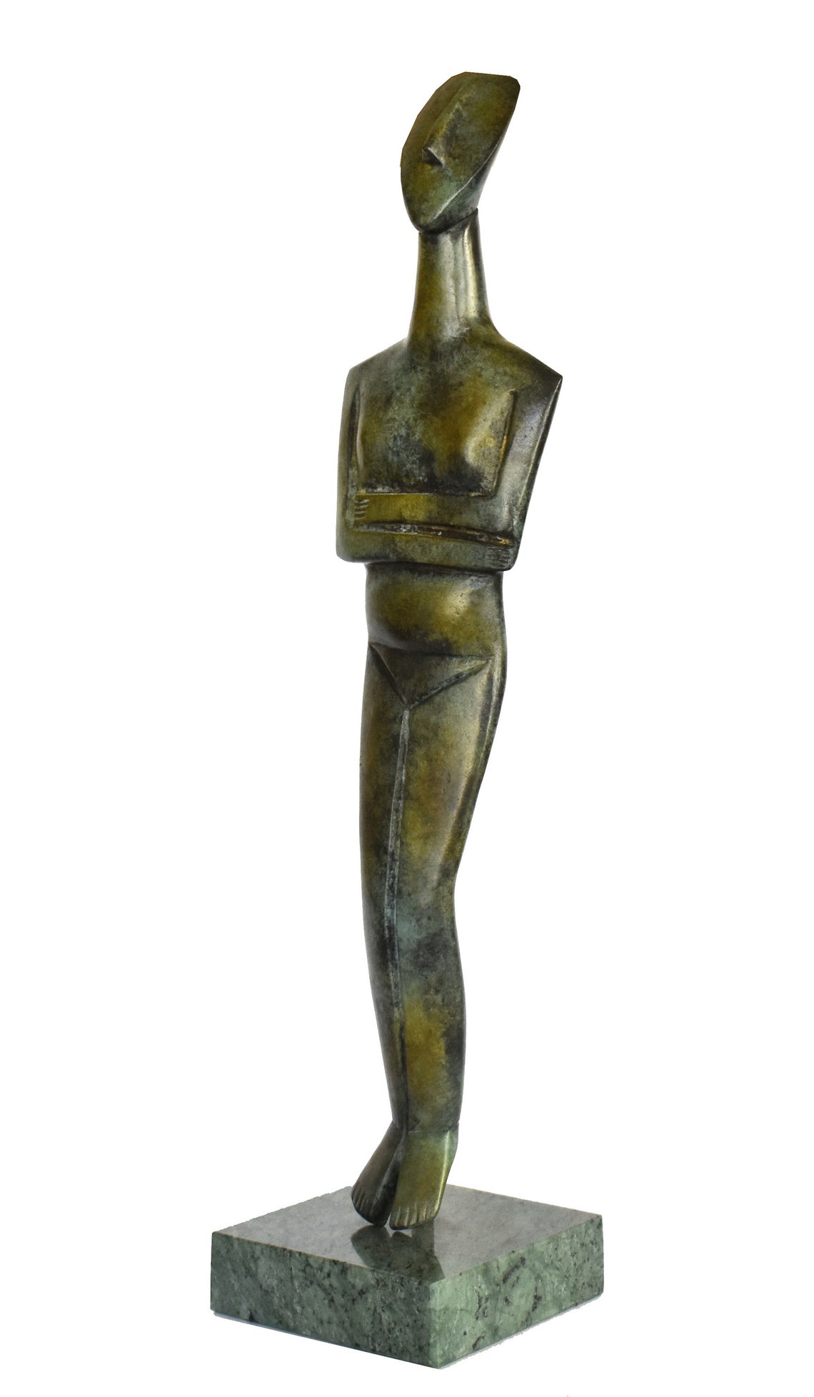 Cycladic Female Idol Figure From Keros Island Greece - Etsy