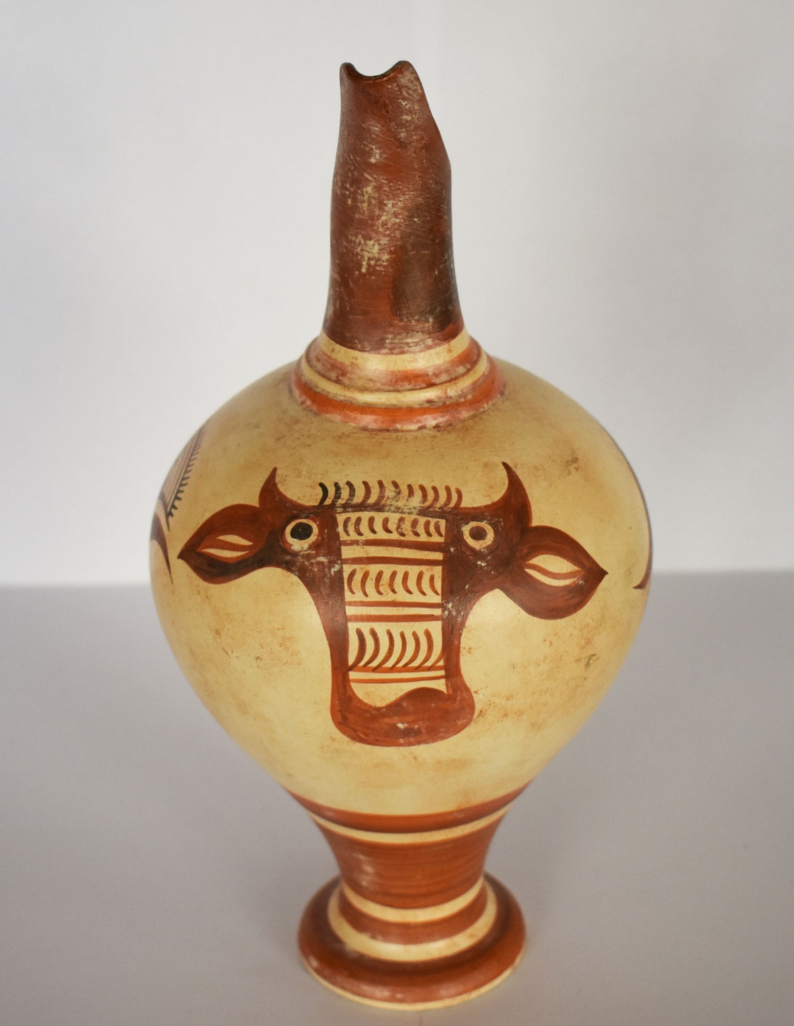 Vessel With Bull and Geometrical Design - Late Helladic I-II Period ...