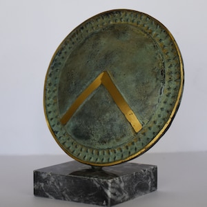 Antico scudo spartano greco simbolo Λ Re Leonida, 300 Battaglia delle ...