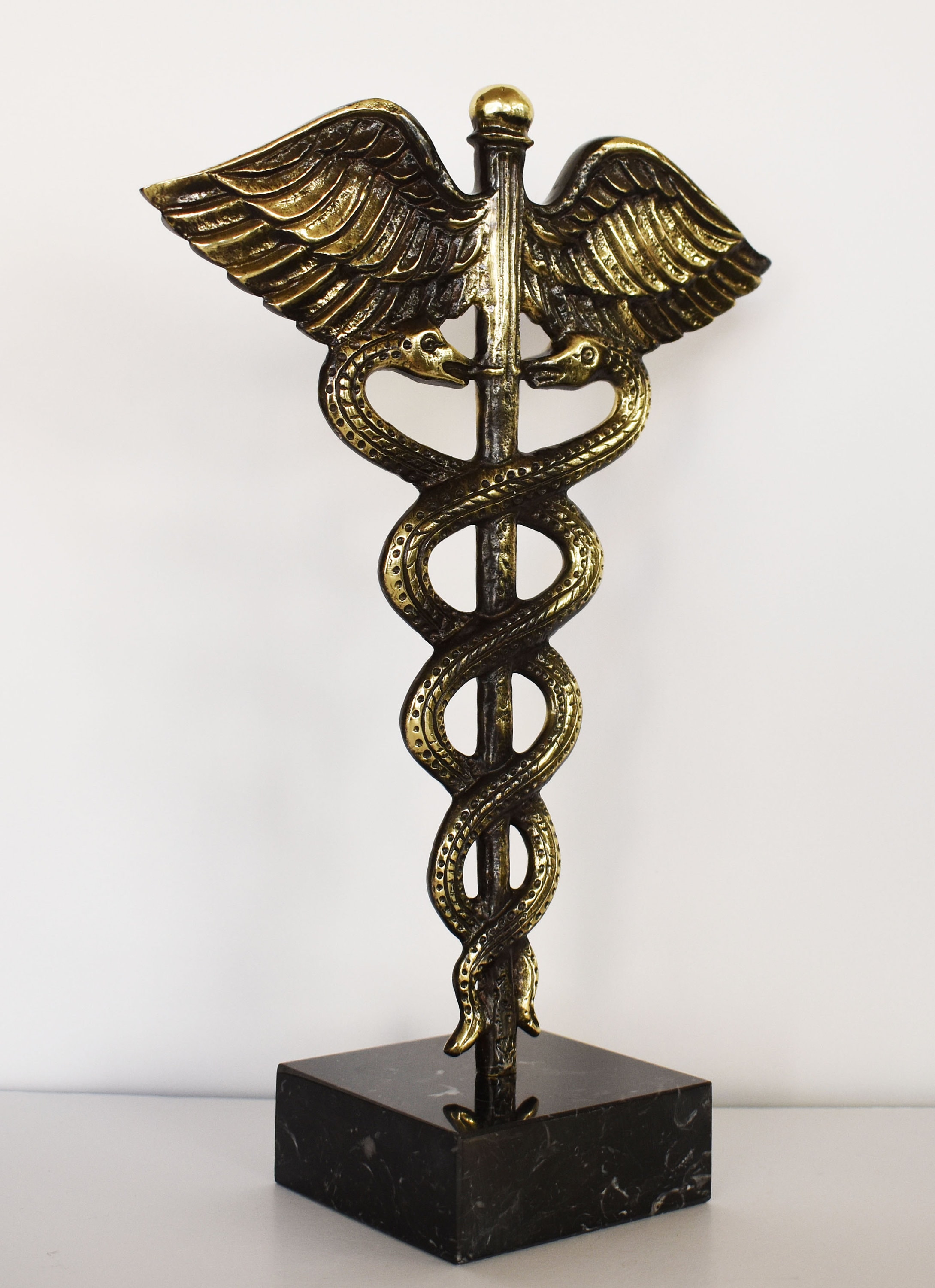Caduceo Símbolo de Dios Hermes Mercurio Bastón corto - Etsy México