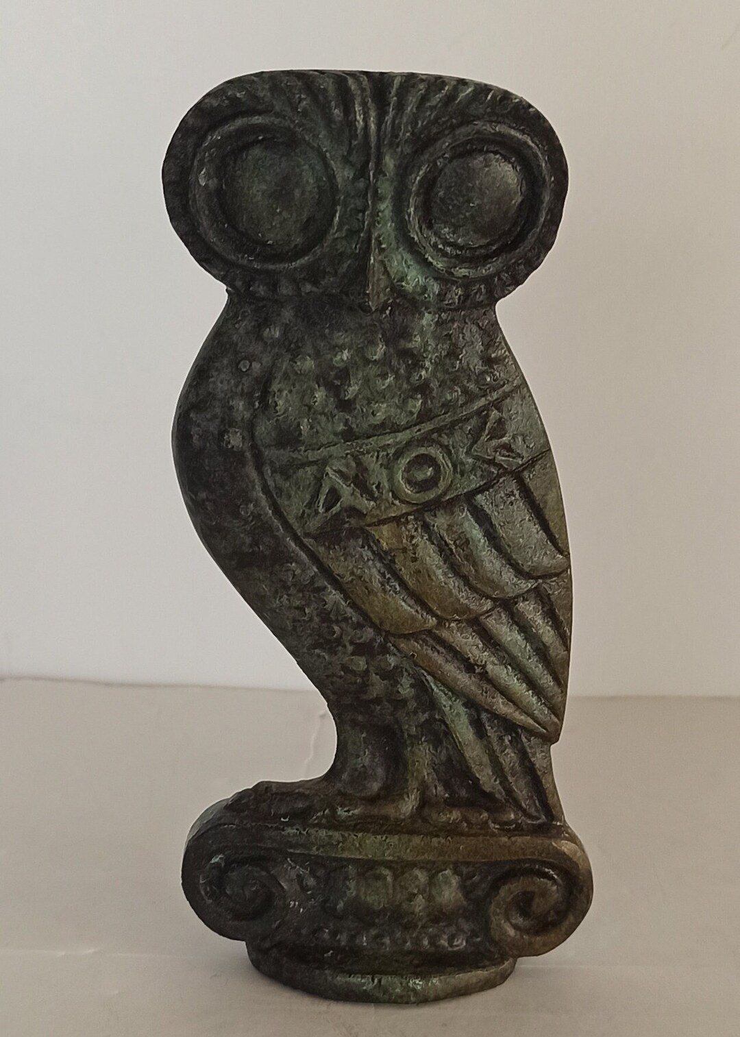 Owl of Wisdom and Intelligence - on Ionic Column - Small - Symbol of ...