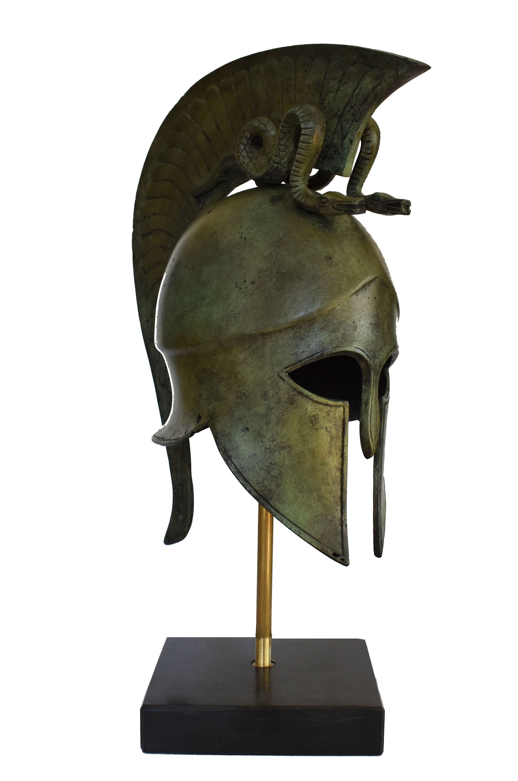 Ancient Greek Spartan Corinthian Helmet Snakes Motif - Etsy