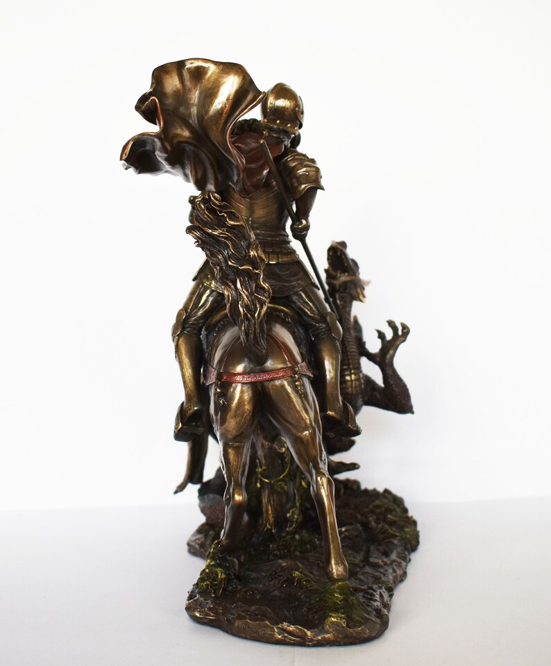 Saint George and the Dragon Legend Rescues the Princess as - Etsy