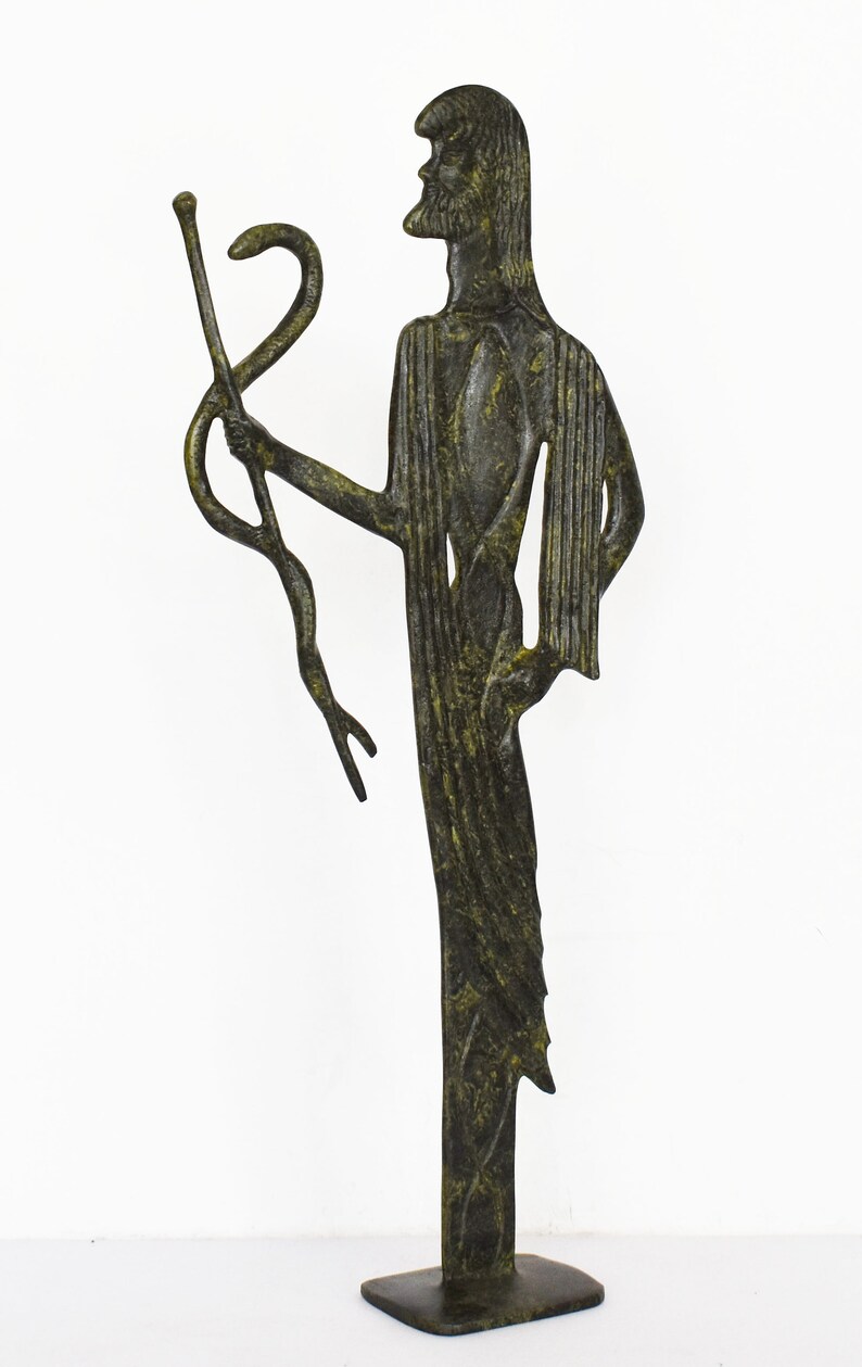 Asclepius Ancient Greek God of Medicine and Doctors Son of - Etsy