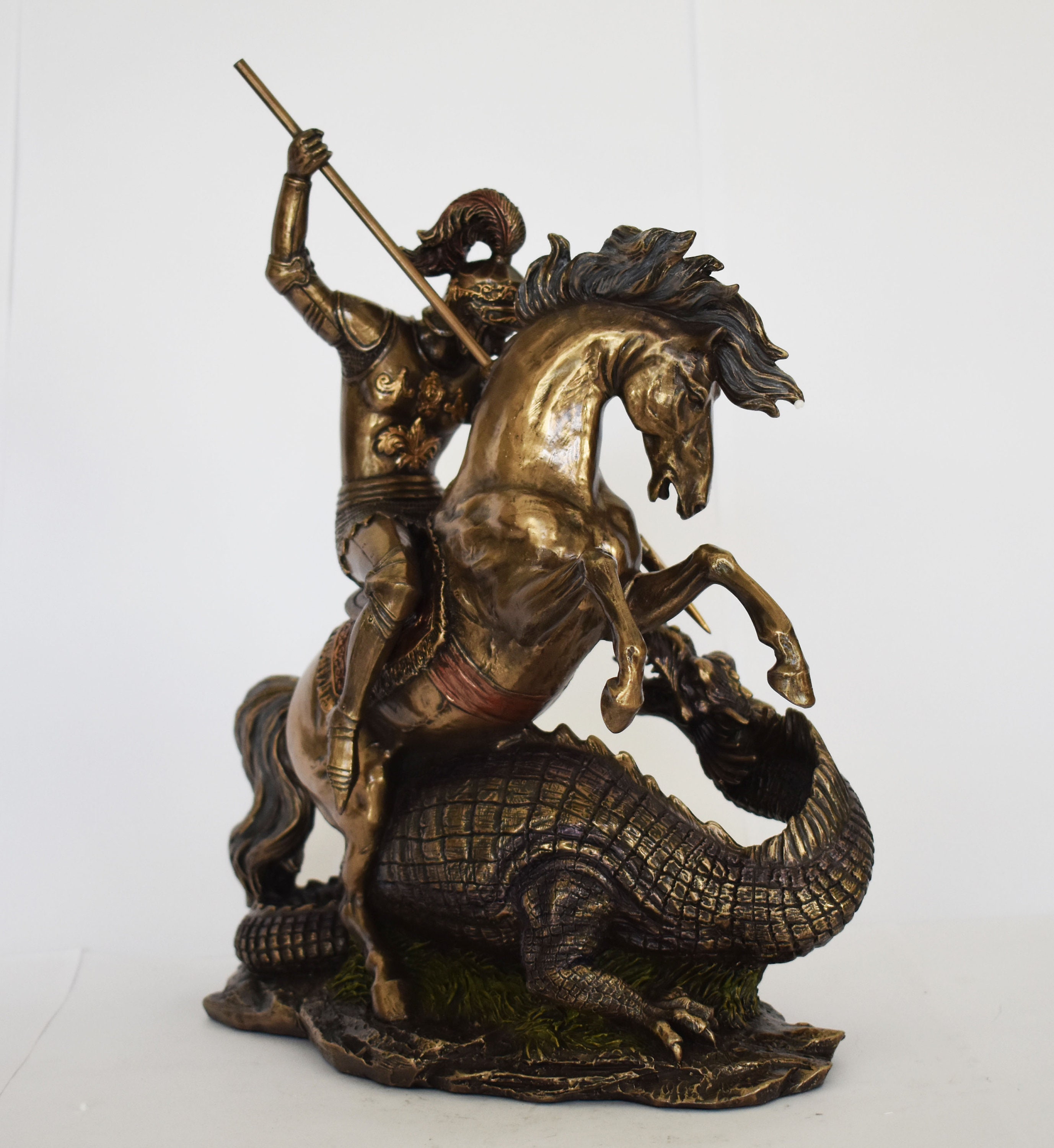 Saint George and the Dragon Legend Rescues the Princess as - Etsy