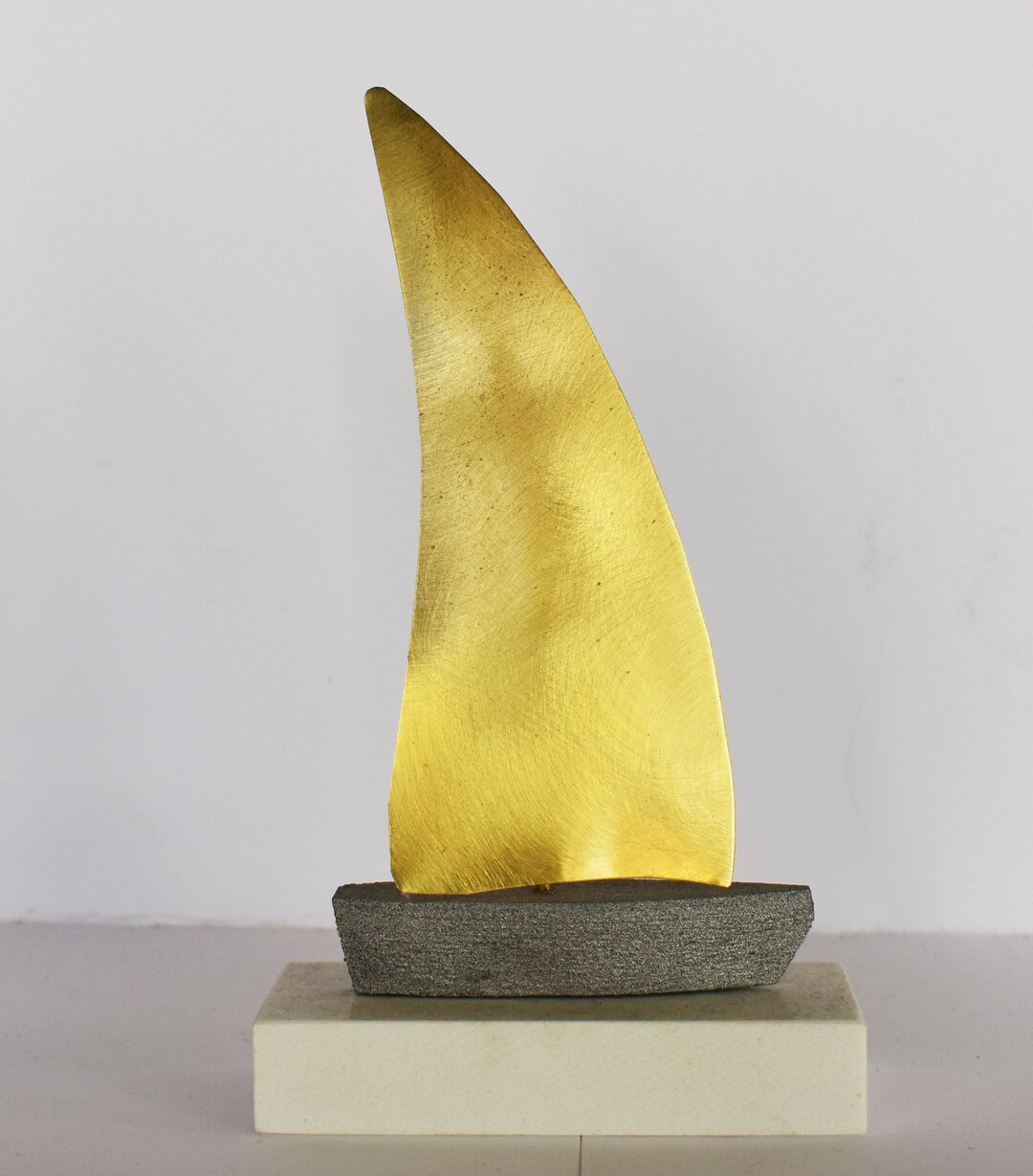 Traditional Greek Sailing Vessel - Wooden Deck and Marble Base - Pure ...