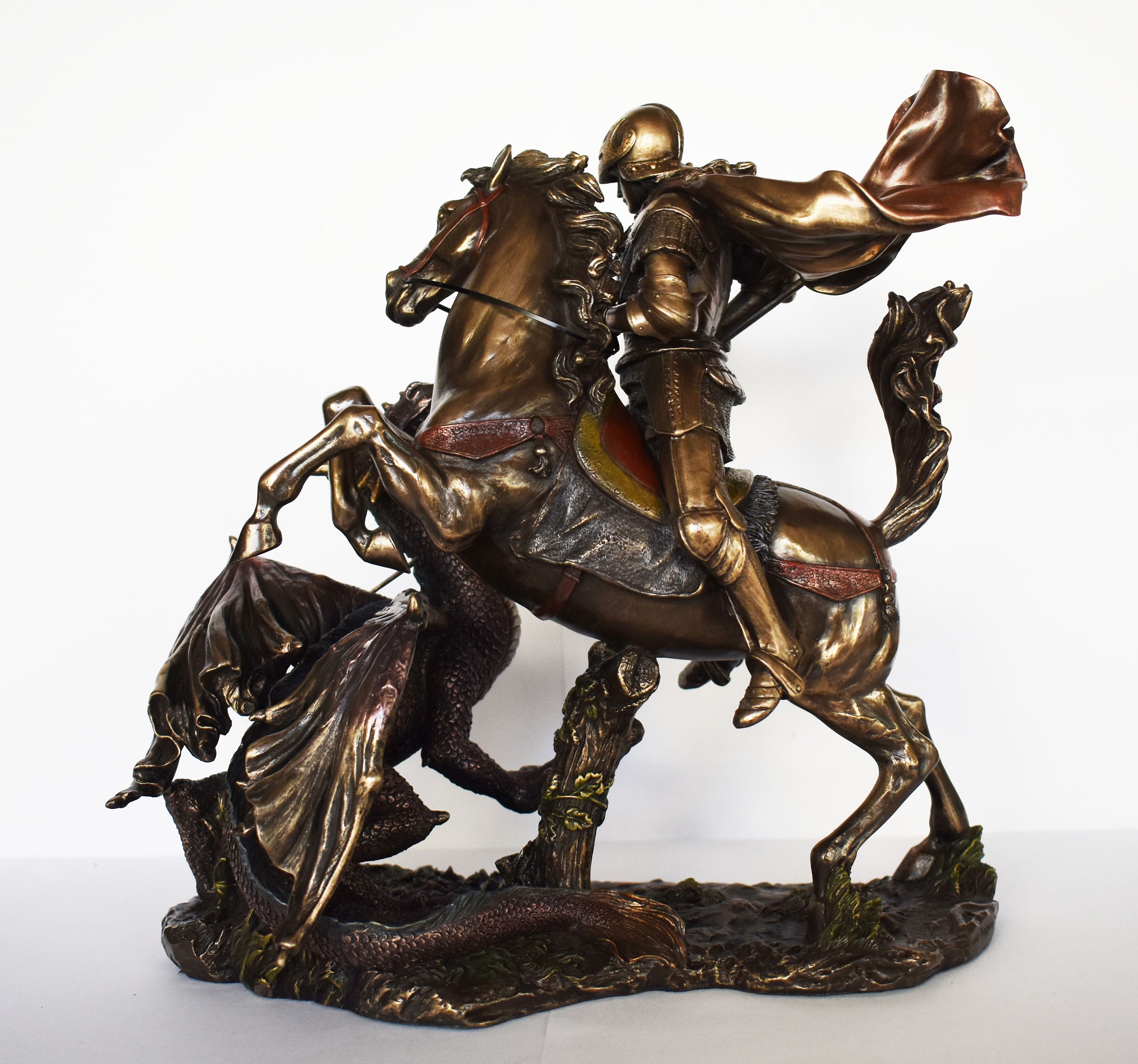 Saint George and the Dragon Legend Rescues the Princess as - Etsy