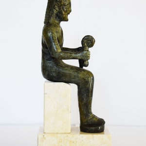 Zeus Lykaios -enthroned, Holds the Thunderbolt - From Lycosura, the ...