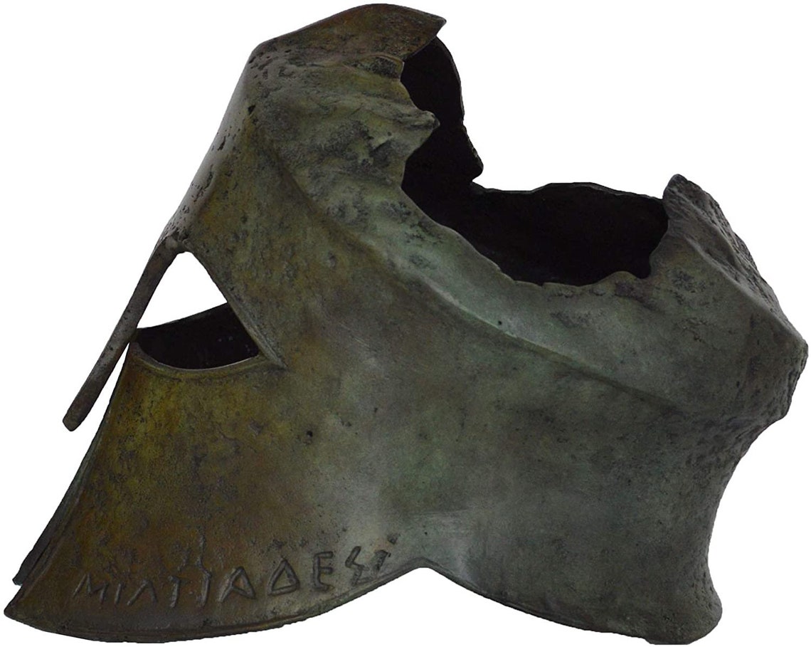 Miltiades Helmet From Battle of Marathon Olympia Museum | Etsy